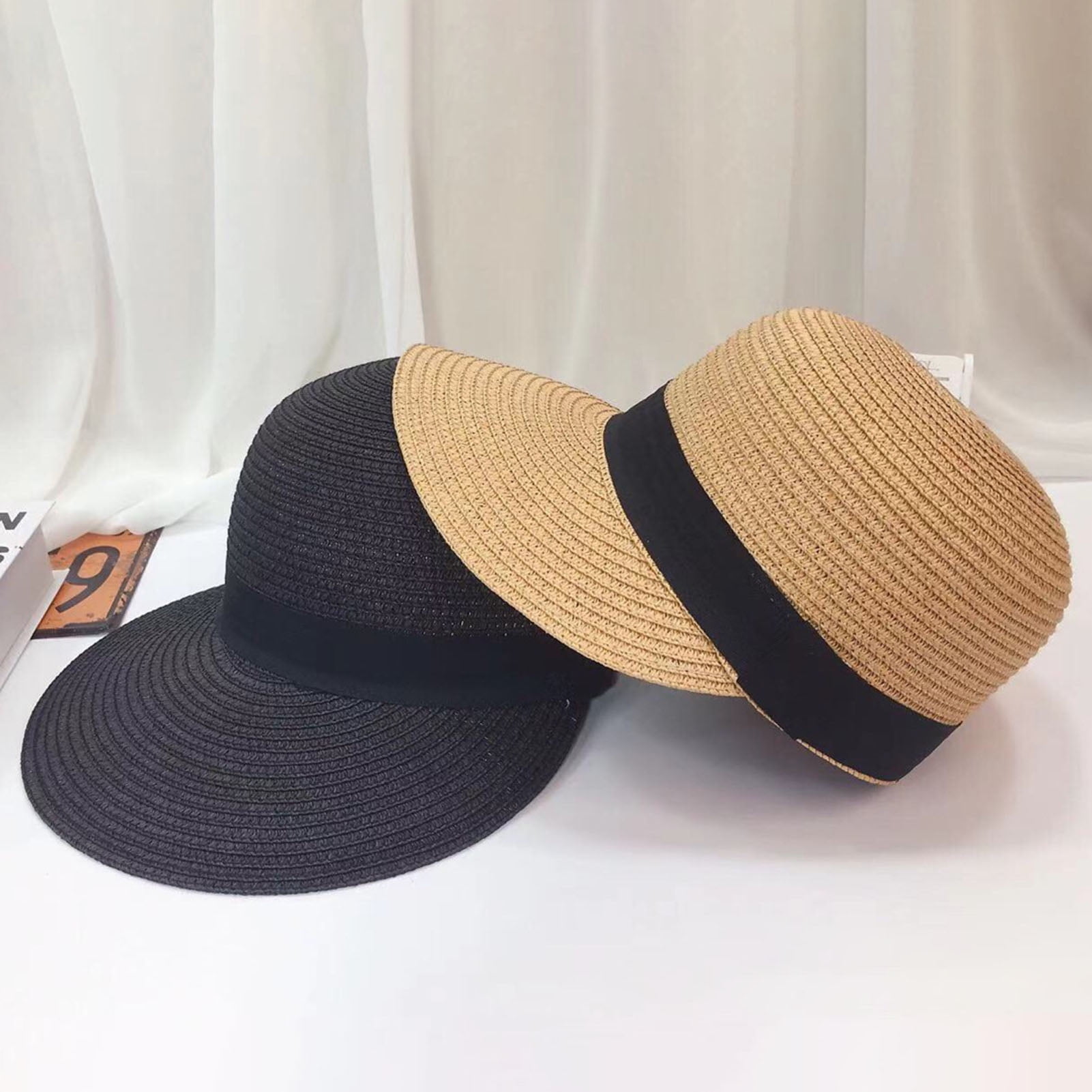 Customer reviews for Cheers.US Straw Baseball Caps for Women Straw Sun ...