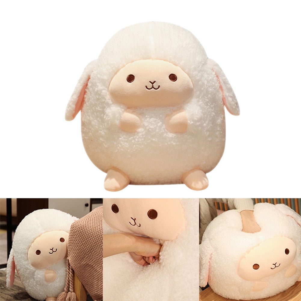 Cheers.US Stuffed Sheep Doll Full Filling Sleeping Accompany Elastic ...