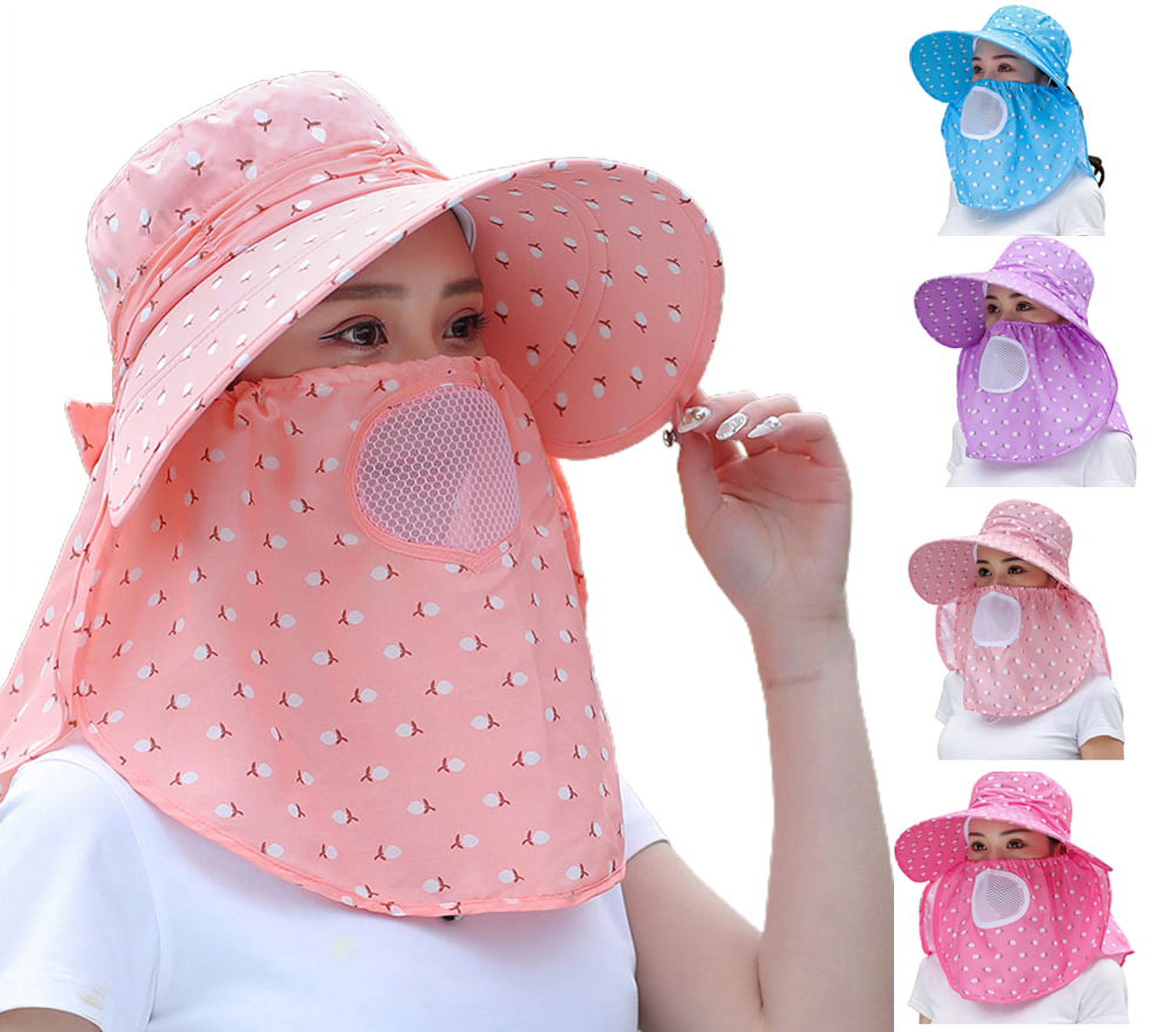 Cheers.US Sun Protection Waterproof Breathable Face Neck Flap Cover ...