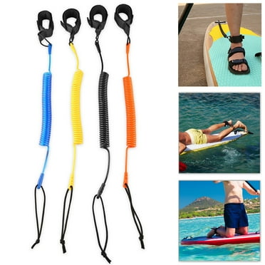 Surfing Surfboard SUP Coil Paddle Leash Cord w/ Quick Release Buckles ...
