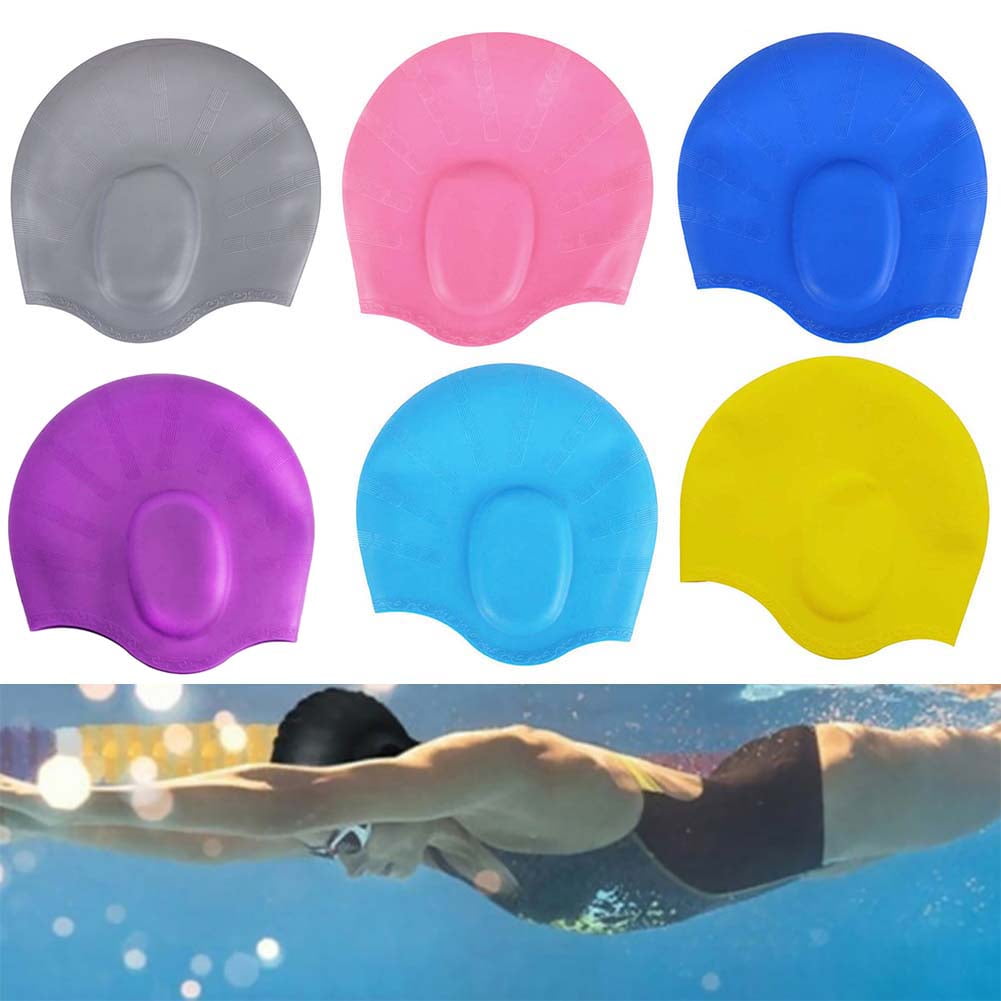 Cheers.US Swim Cap Waterproof Updated Swimming Pool Cap 3D Ergonomic ...