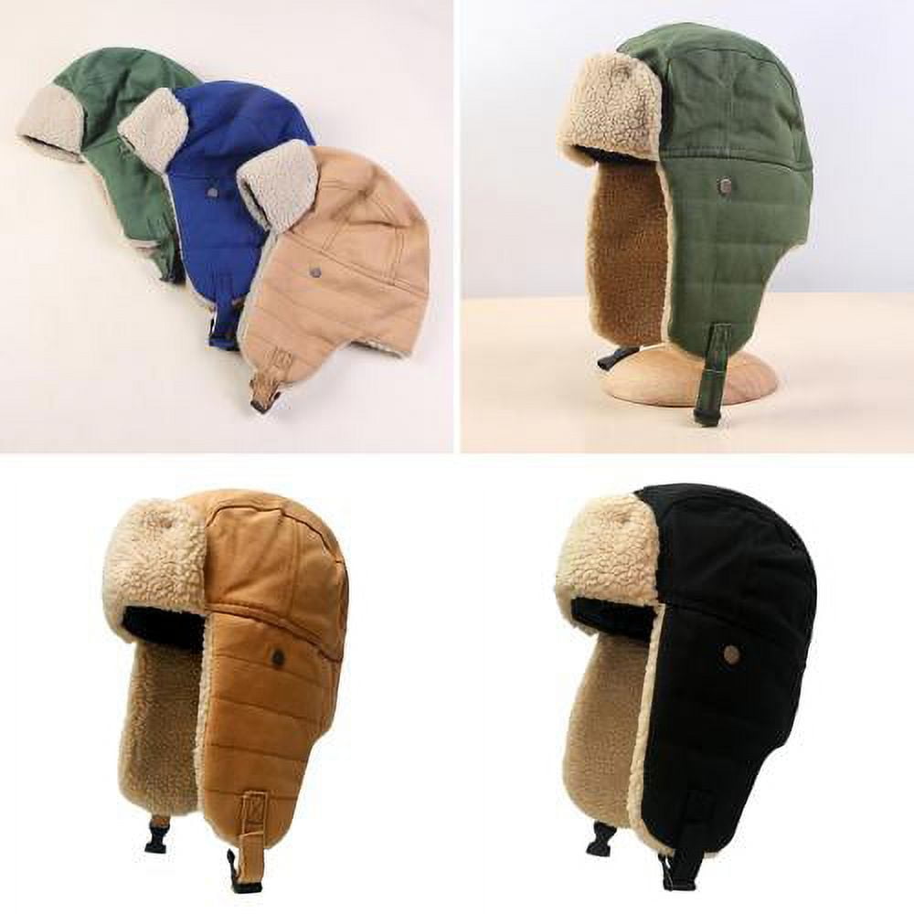 Cheers.US Trapper Hat Winter Hats for Men, Trooper Russian Warm Hat ...