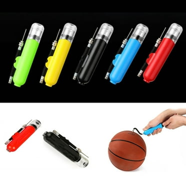 Portable Hand Sports Air Pump W/ Pin Needle Basketball Football Soccer ...