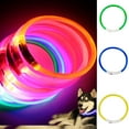 Cheers.US USB Rechargeable LED Dog Collar, Glow in The Dark Led Pet ...