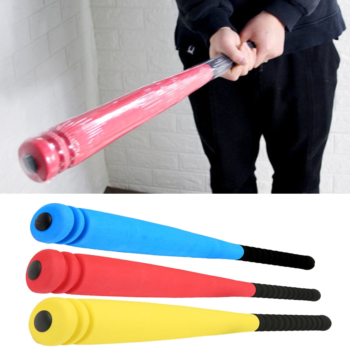 Cheers US Ultra Soft Kids Foam Baseball Bat Toy Portable Carrying Bag ...