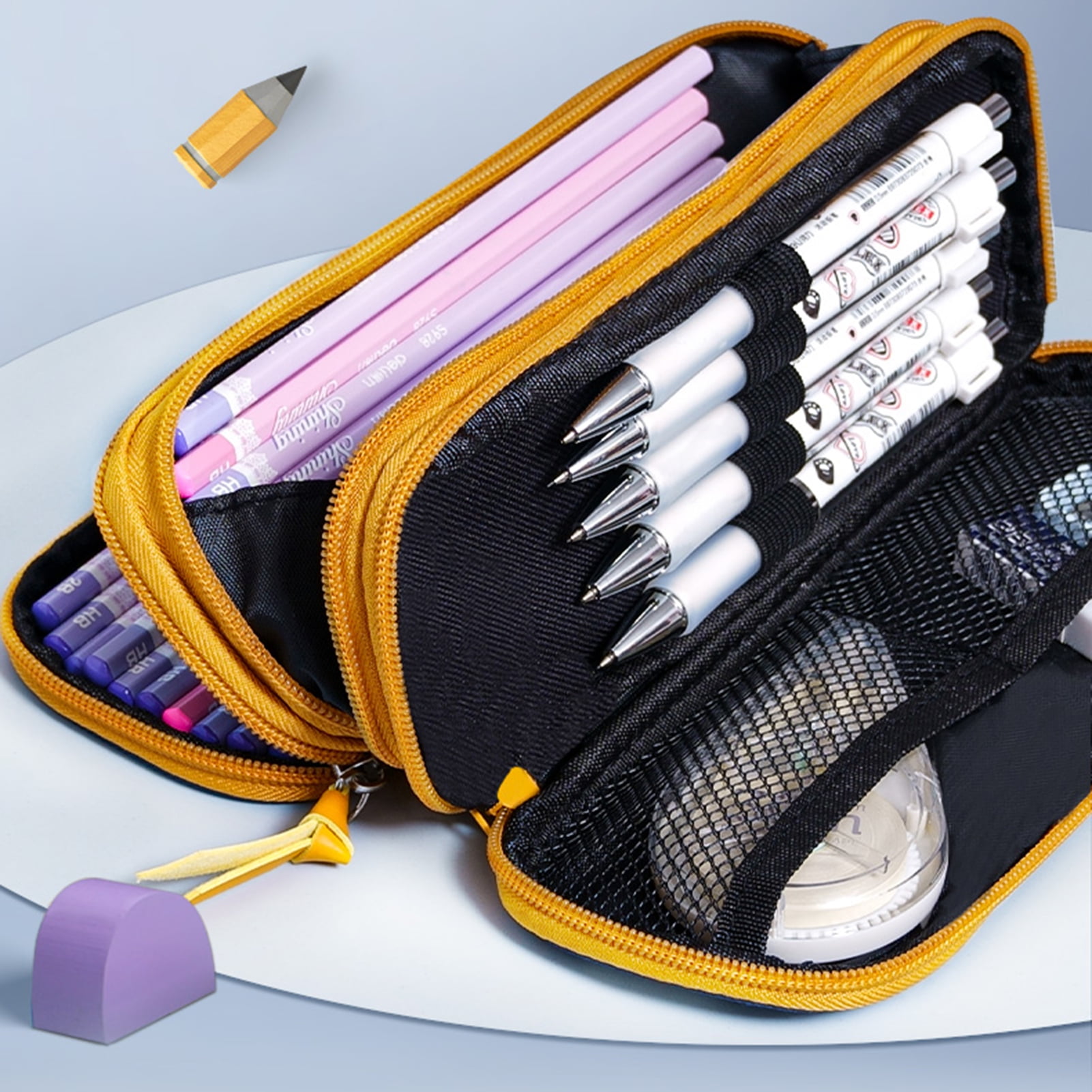 Cheers US Wide-Opening Pencil Pen Case, Lightweight & Spacious Pencil ...