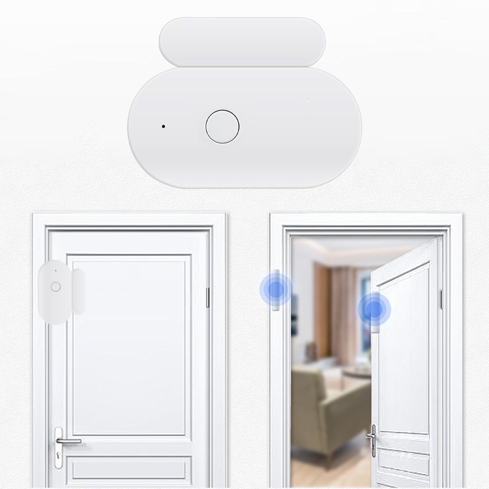 Cheers US Wireless Alarm WIFI Personal Security Window/Door DIY Burglar ...