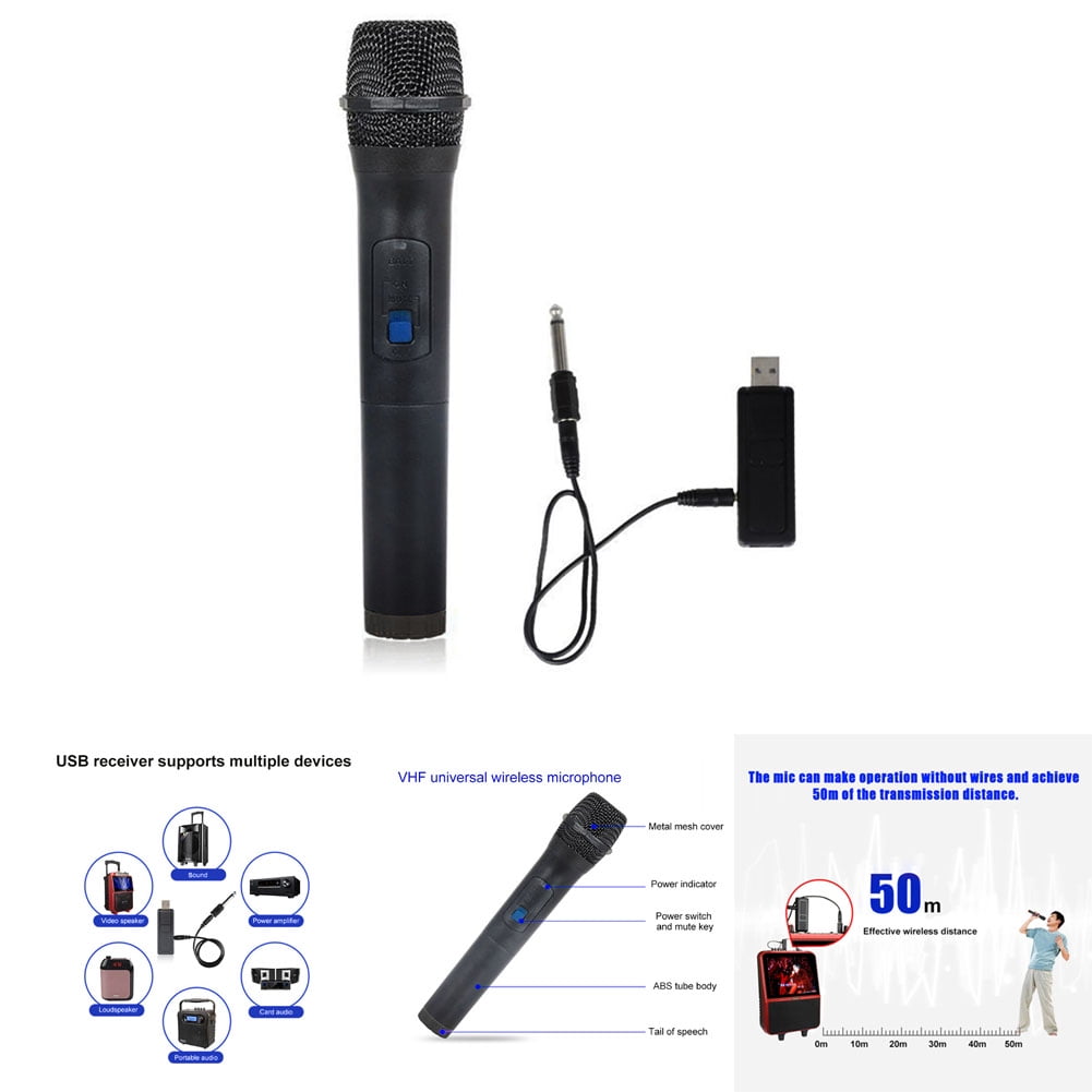 Cheers.US Wireless Microphone Handheld Mic, Singing Cordless Microphone ...