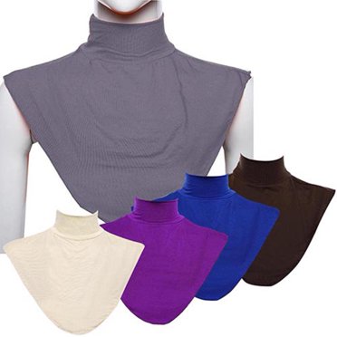 LEAQU Women's Faux Turtleneck Dickey Collar Half Top Mock Blouse Neck ...