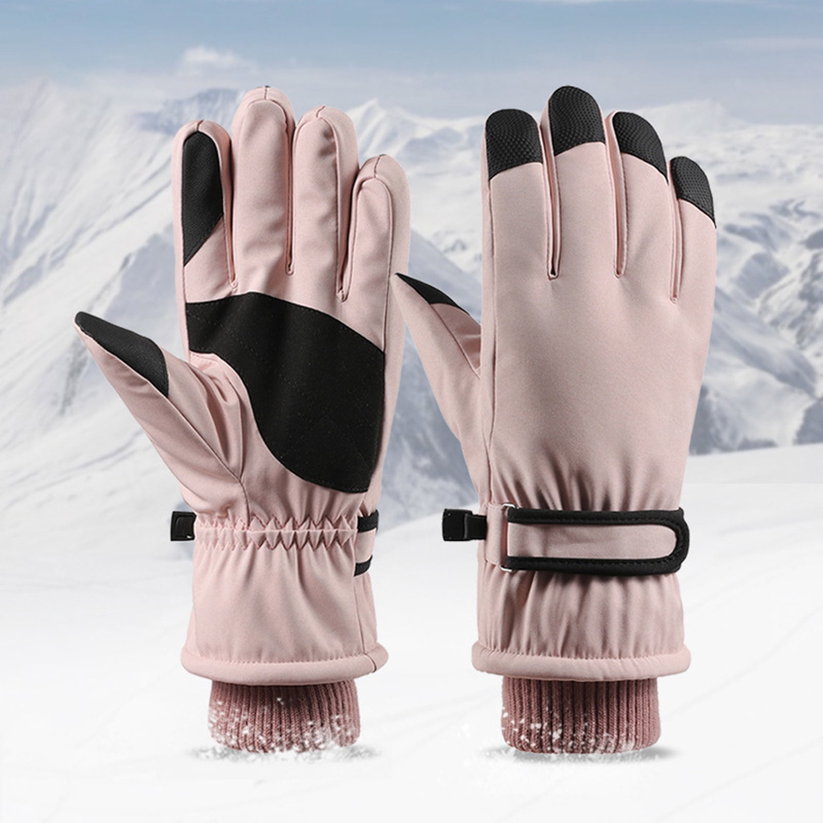 Cheers US Women Waterproof Thermal Winter Warm Gloves Skiing Cycling ...