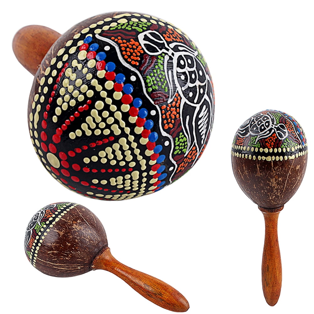 Cheers.US Wooden Rattles Egg Shaker Kids Musical Party Favor Baby Sand ...