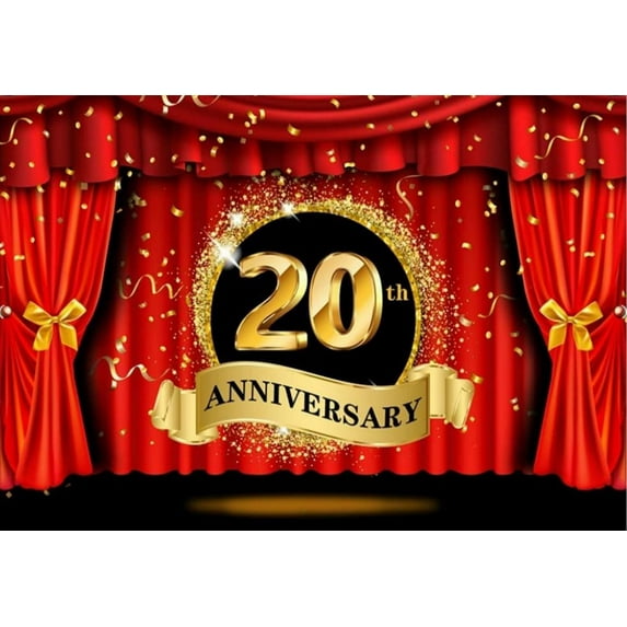 Cheers to 20 Years Backdrop Banner Class Reunion rations 20th ...
