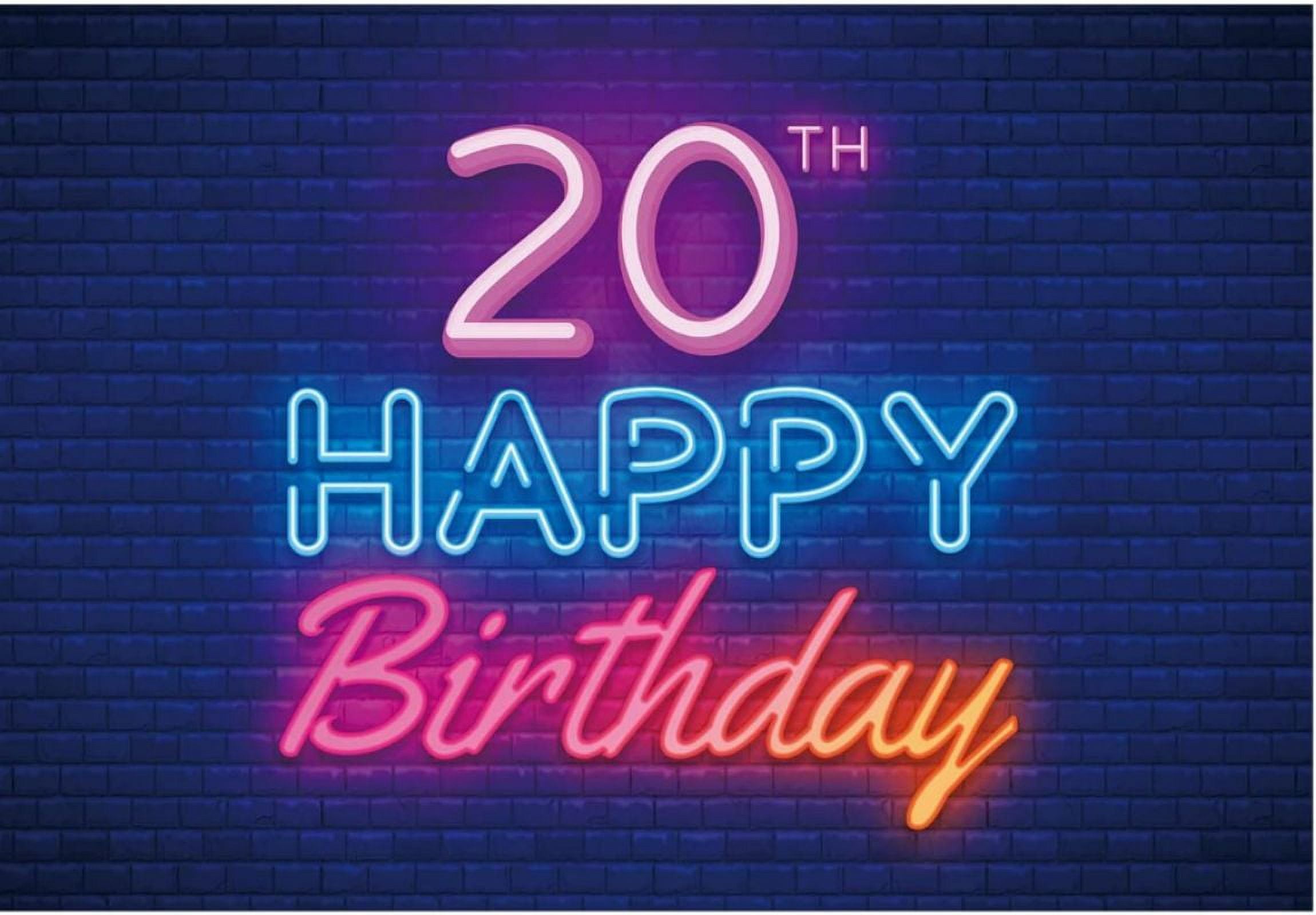 Cheers to 20 Years Backdrop Banner for 20 Year Class Reunion rations ...