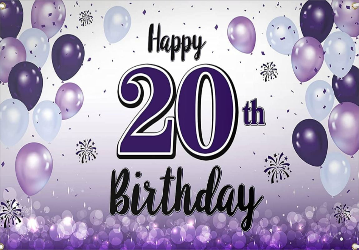 Cheers to 20 Years Backdrop Banner for 20 Year Class Reunion rations ...