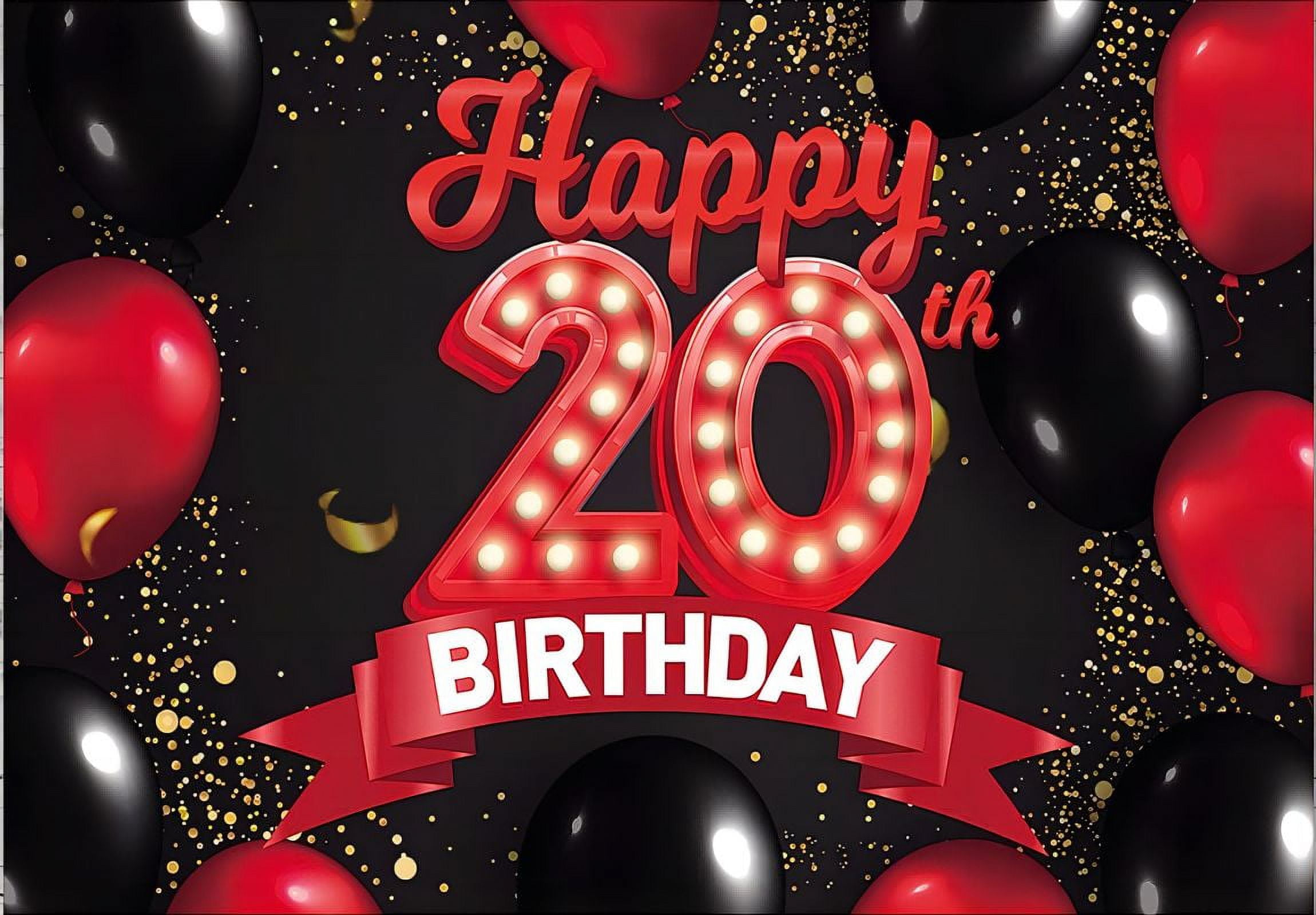 Cheers to 20 Years Backdrop Banner for 20 Year Class Reunion rations ...