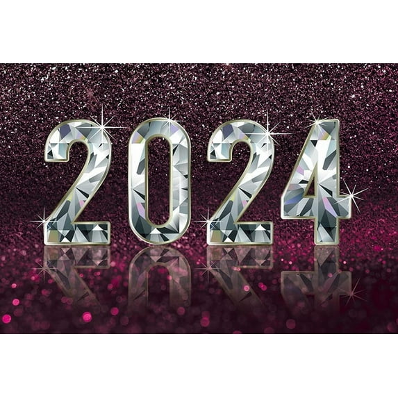 Cheers to 2024 Happy New Year Eve s Glitter Party Portrait r Photo ...