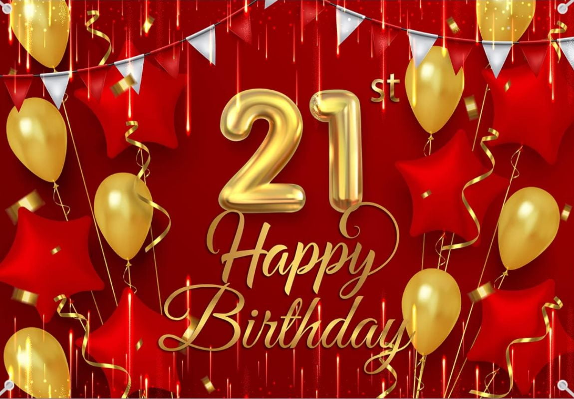 Cheers to 21 Years Birthday rations Pink Rose Gold Happy 21st Birthday ...