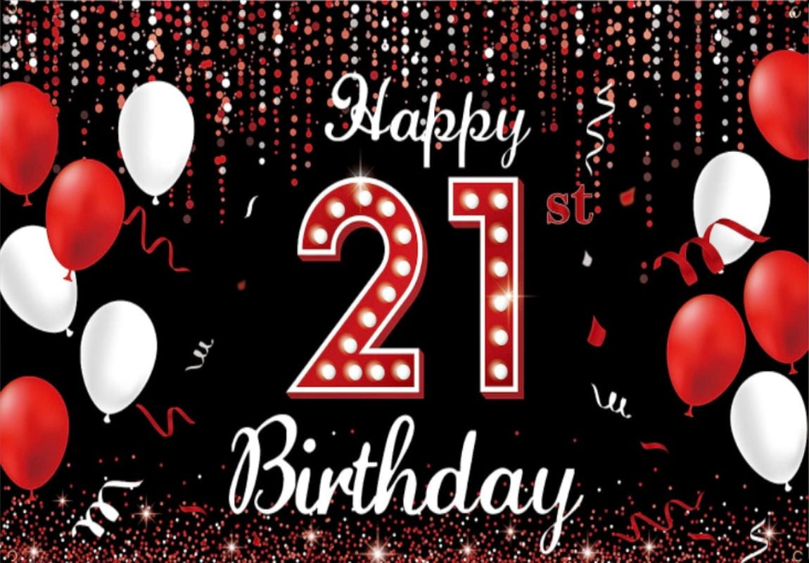 Cheers to 21 Years Birthday rations Pink Rose Gold Happy 21st Birthday ...