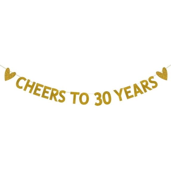 Cheers to 30 Years Banner for 30TH Wedding Anniversary Party Supplies ...