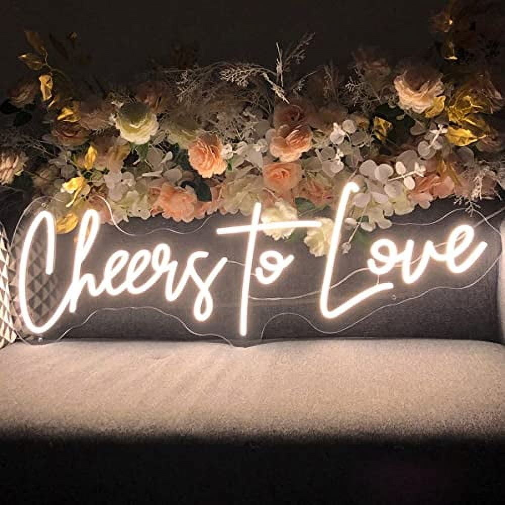 Cheers to Love Neon Sign Led Light, Custom Neon Sign, Decoration Hand ...