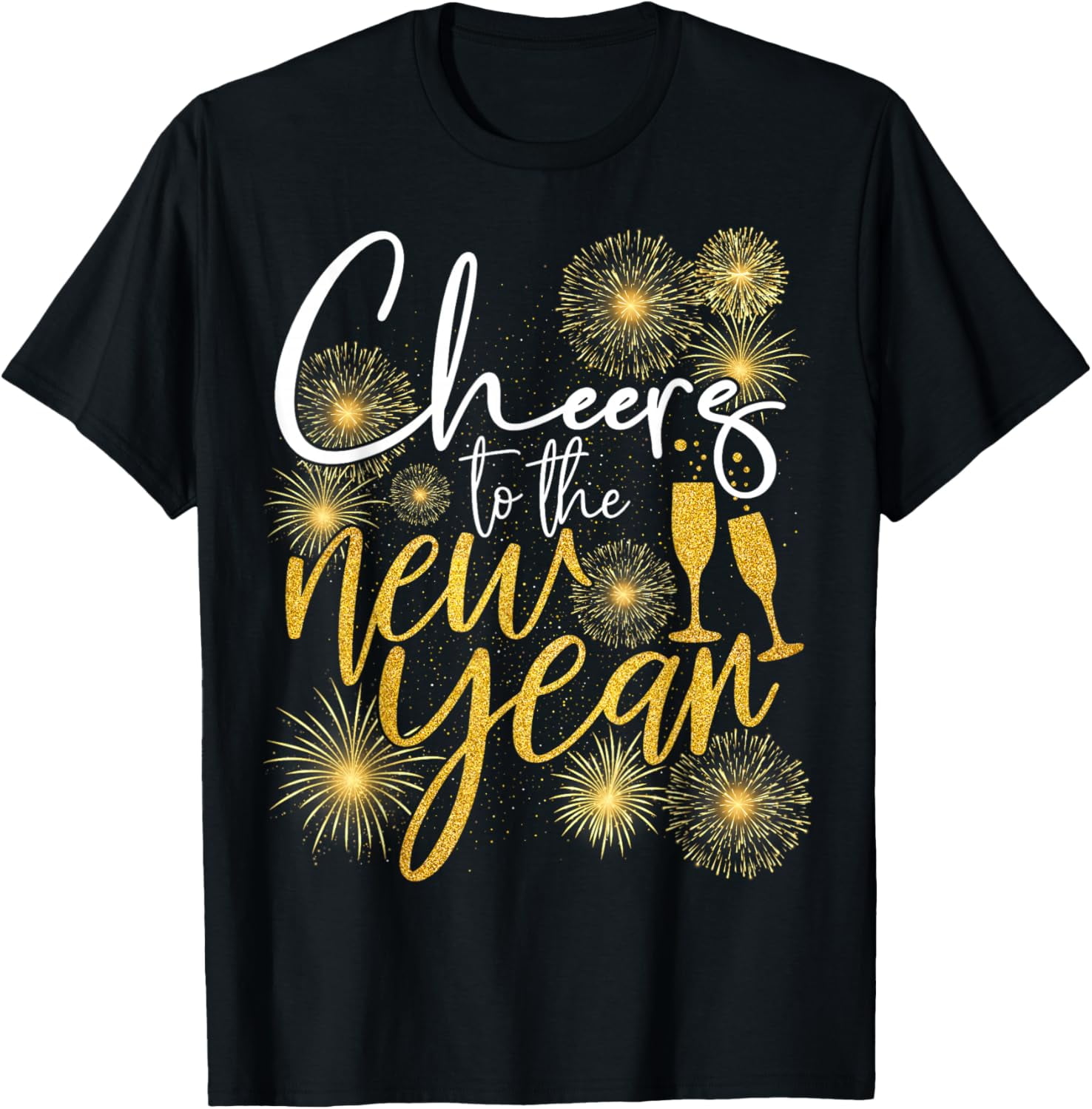 Cheers to The New Year 2026 Firework Happy New Year Family T-Shirt ...