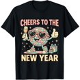 Cheers to The New Year Retro Disco Ball Celebration T-Shirt - Walmart.com