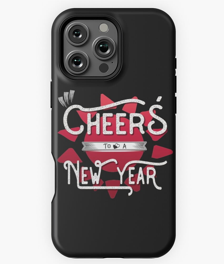 Cheers to a New Year Holiday Party Phone Case for iPhone 16 15 14 13 12 ...