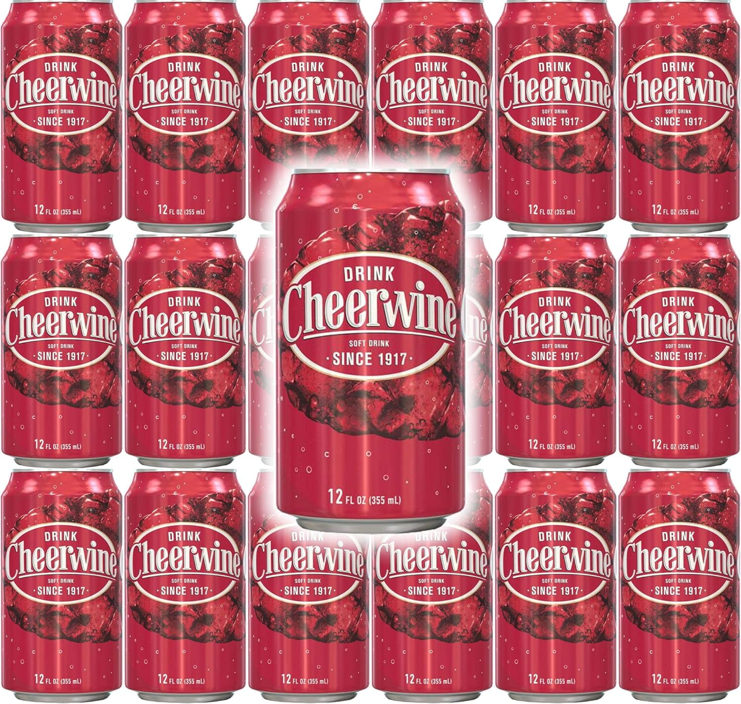 Cheerwine Cherry Fridge Pack Soft Drink, 12 Ounce (Pack of 18 ...