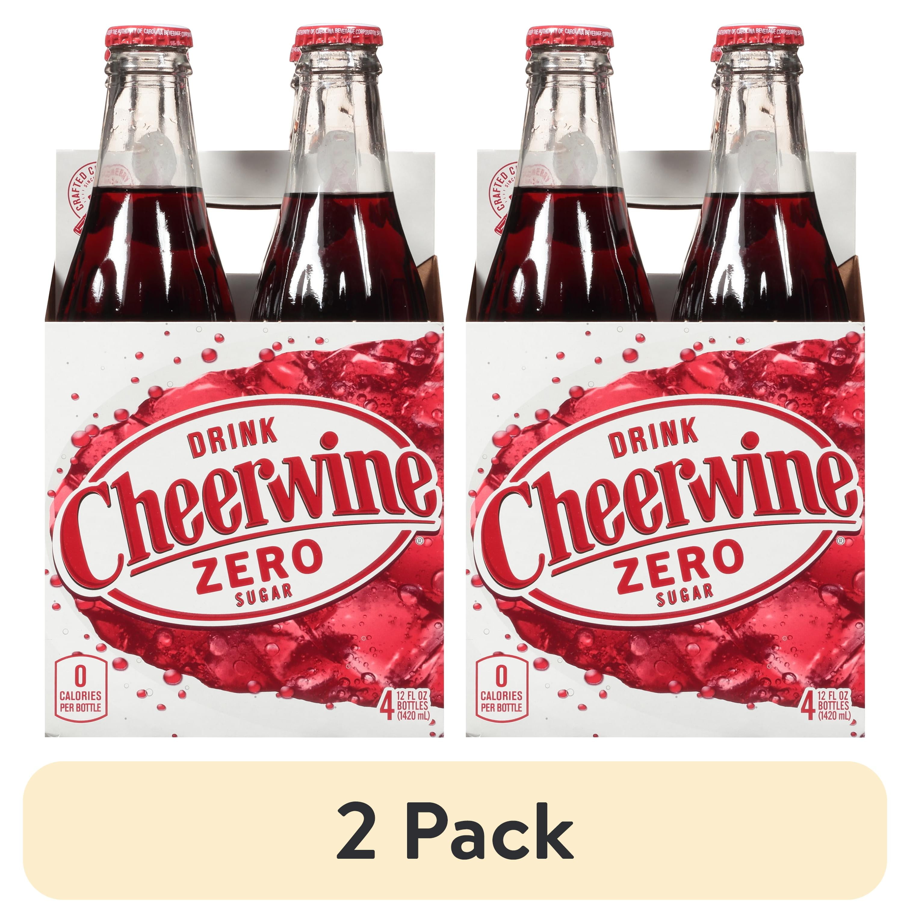 (2 pack) Cheerwine Diet Sparkling Soda, 12 Fl. Oz., 4 Count - Walmart.com