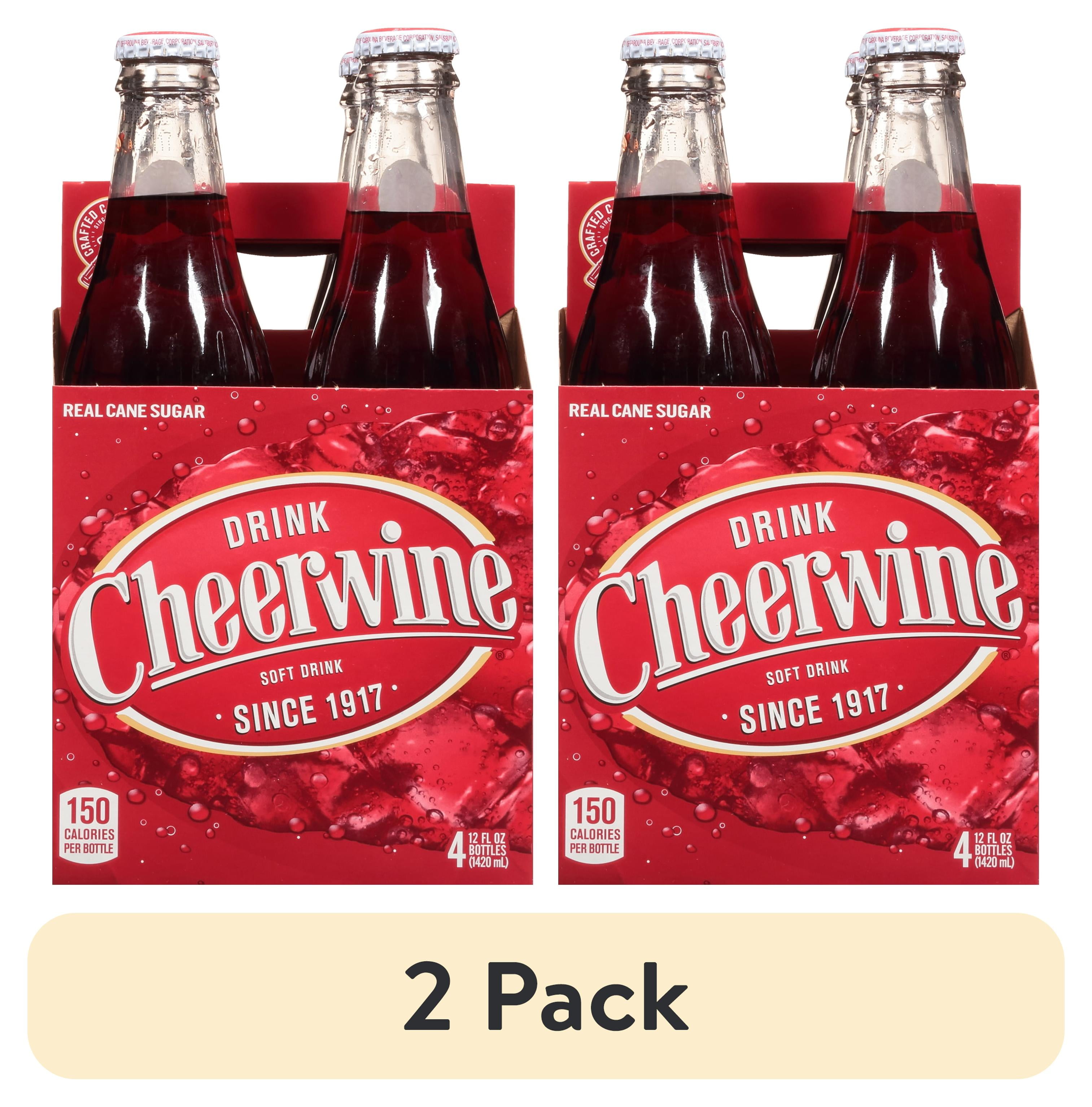 (2 pack) Cheerwine Legend Soft Drink, 12 Fl. Oz., 4 Count - Walmart.com