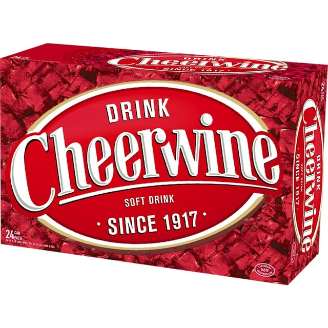 Cheerwine Soft Drink, 12 fl oz, 24 Pack Cans - Walmart.com