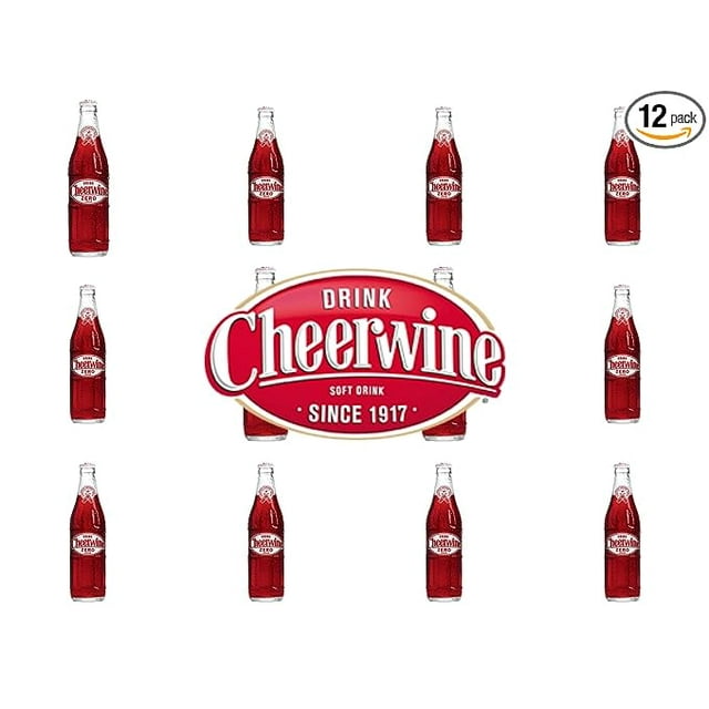 Cheerwine Uniquely Southern Cherry Soda - Fizzy Wild Cherry Taste ...