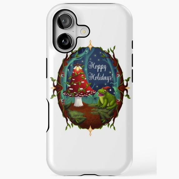 Cheery Hoppy Holidays Bunny Festive Fun Cover with iPhone 17 through 11 ...