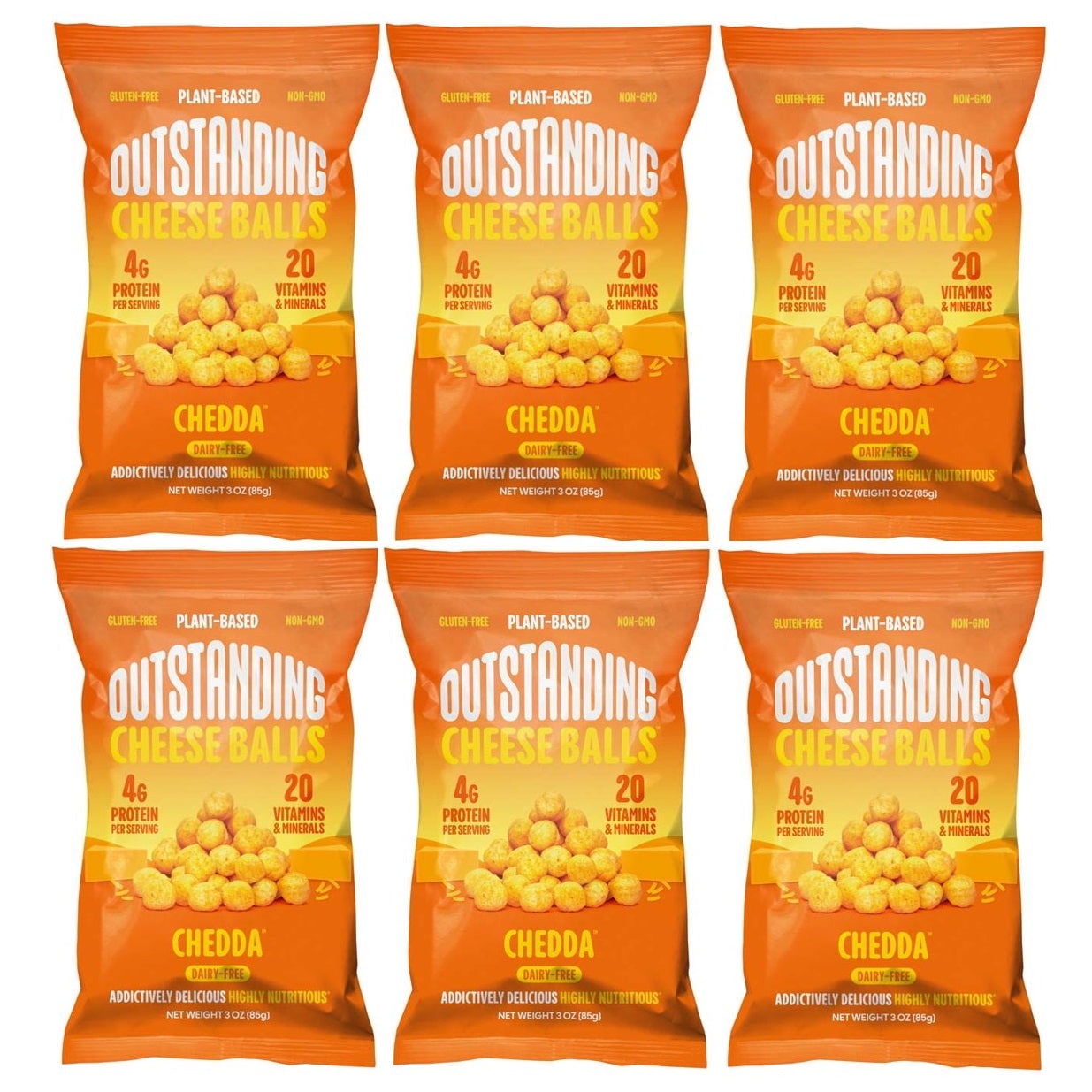 Cheese Balls by Outstanding Foods - Chedda (Plant Based & Dairy-Free ...
