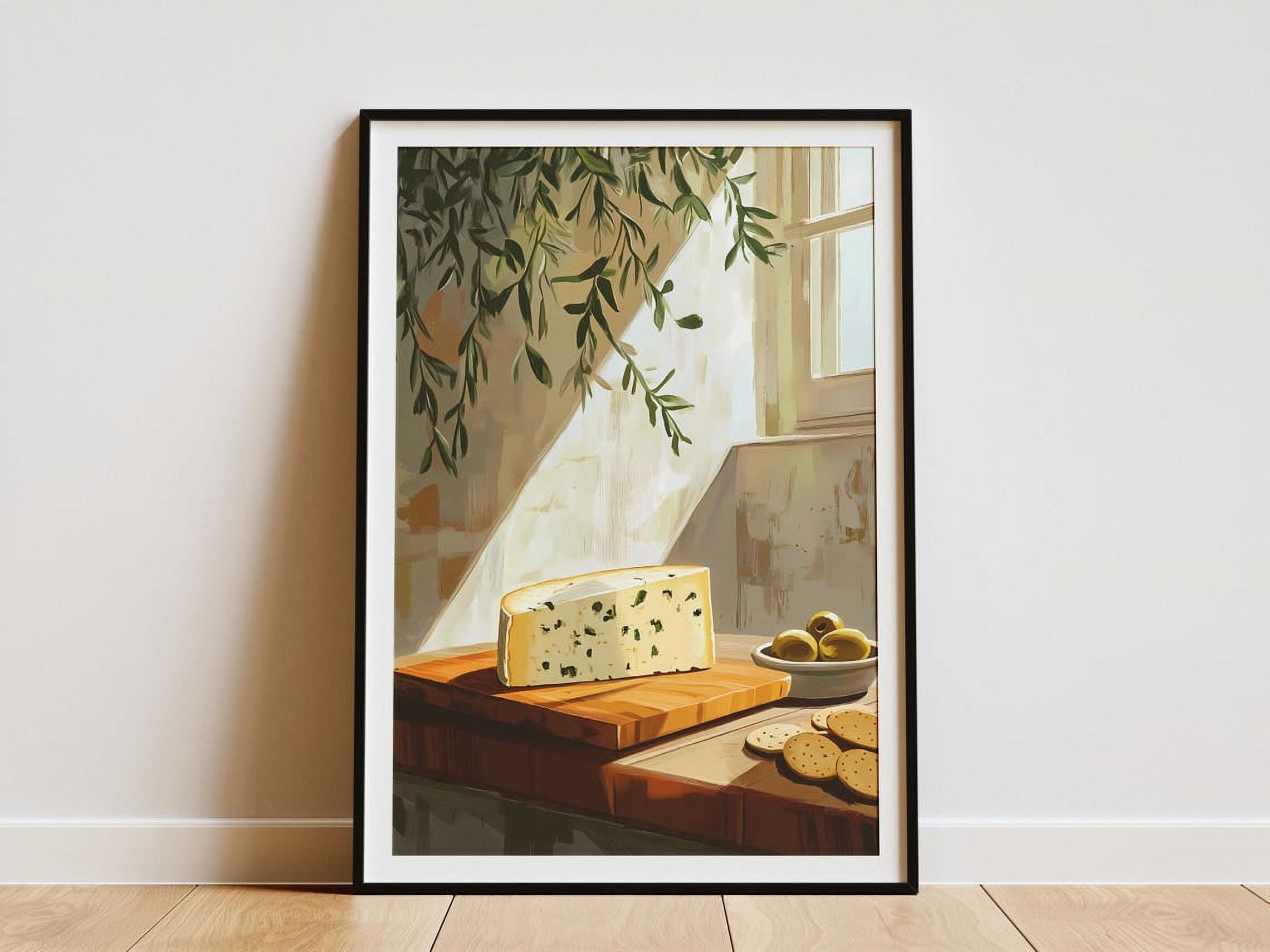 Cheese Board Wooden Board Food Illustration Gourmet Cheese Appetizer ...