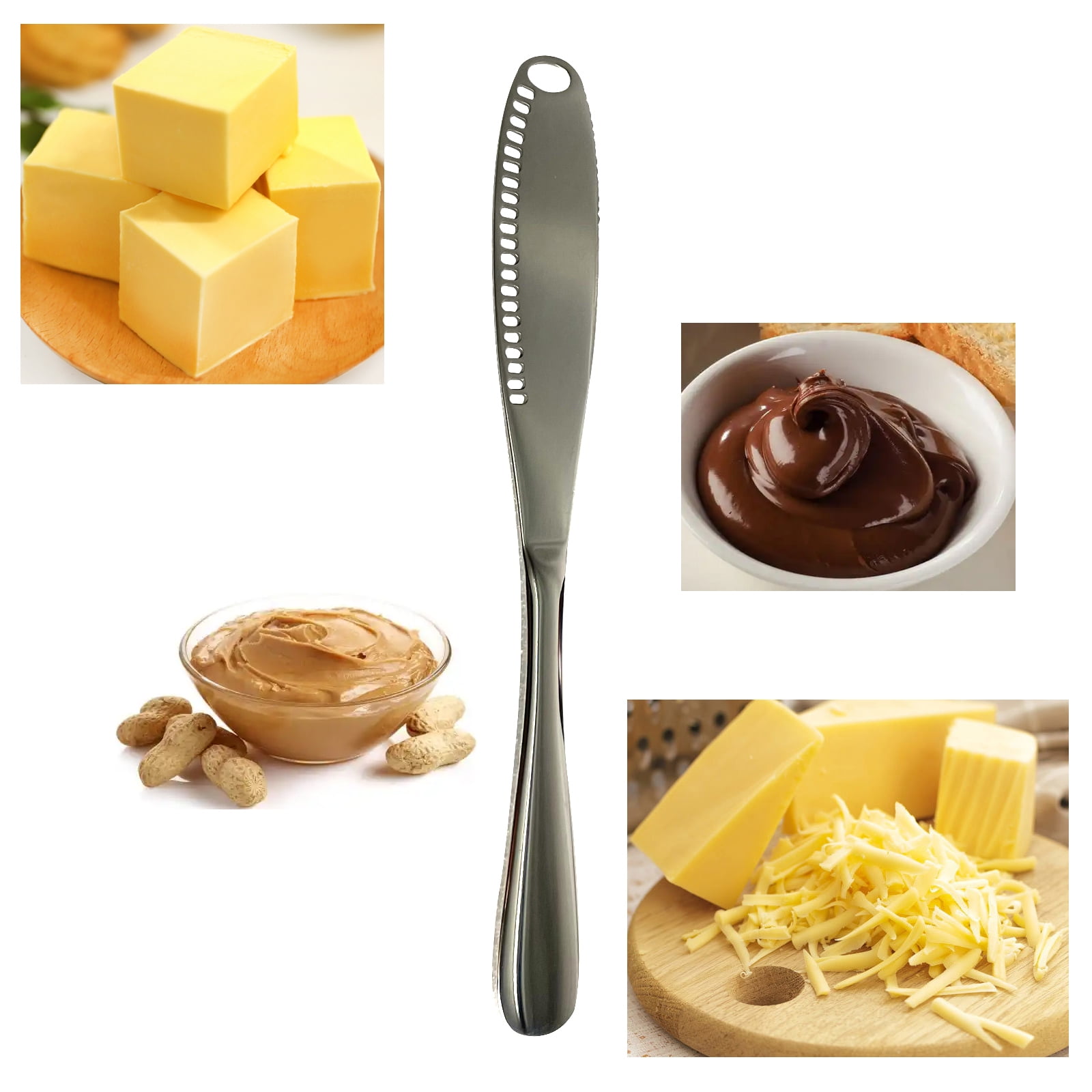 Cheese Butter Knife Spread Jam Peanut Buttter Stainless Steel Home ...