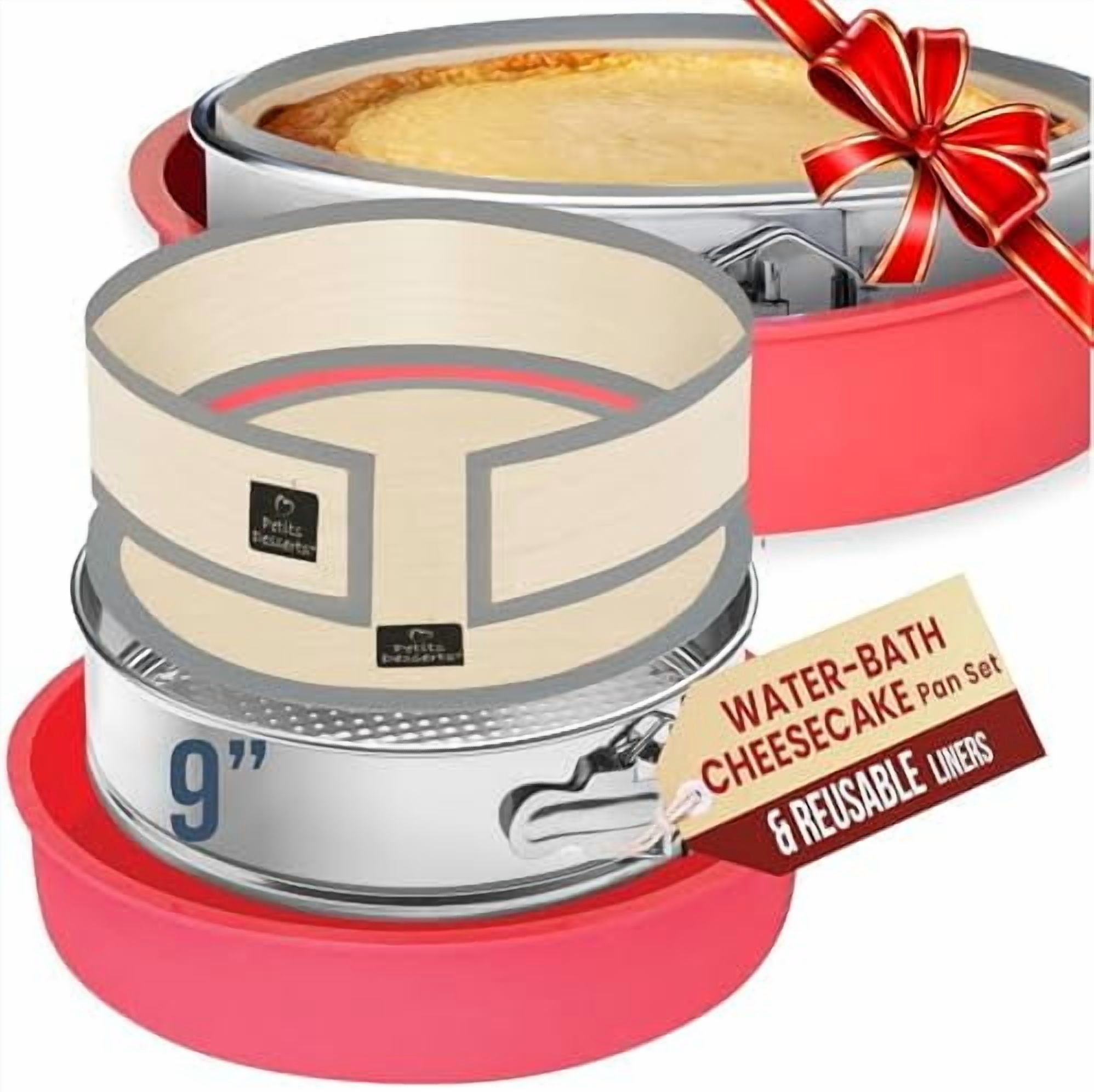 Cheese Cake Pans for Baking - NON TOXIC 9 Inch Spring Form Pan for ...