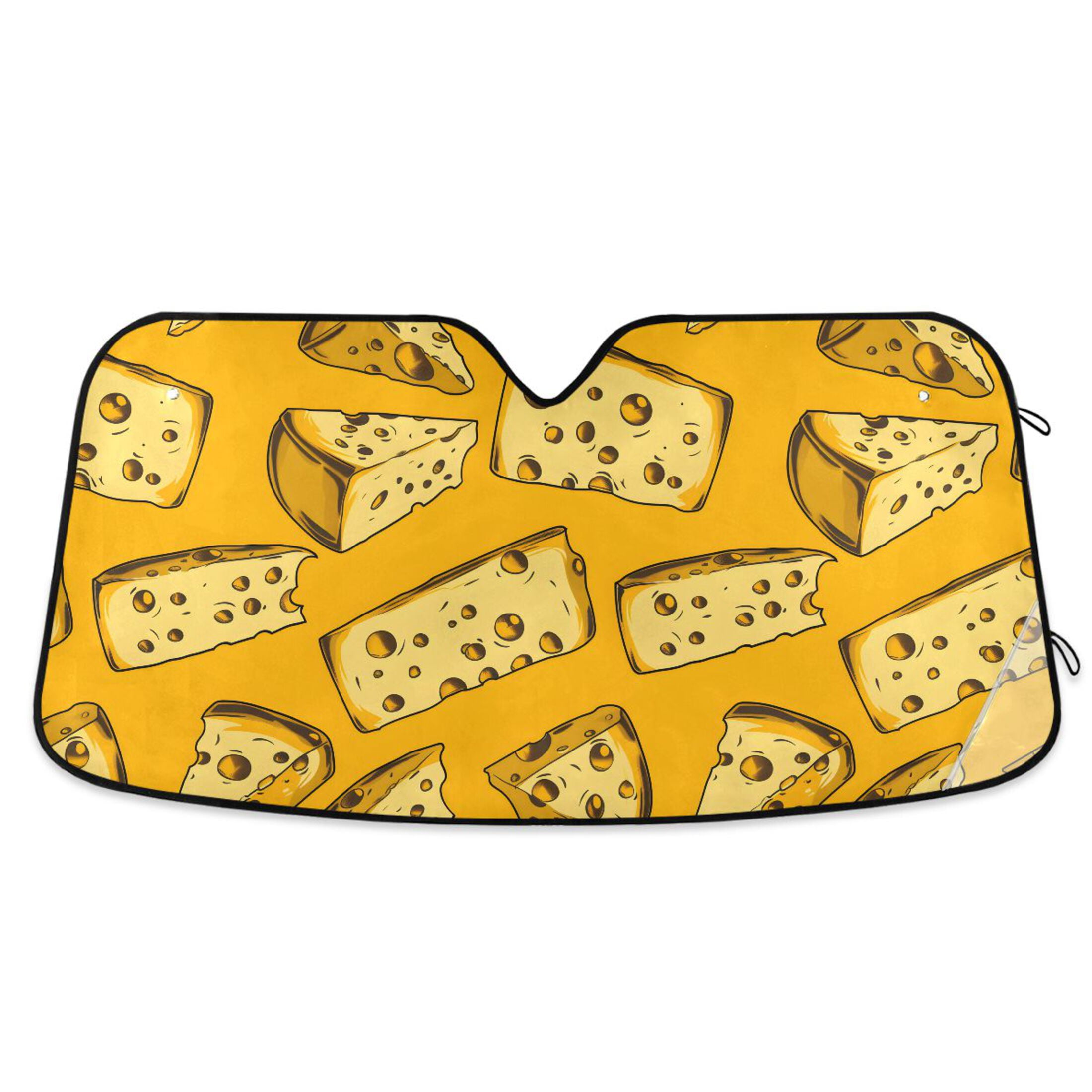 Cheese Car Windshield Sun Shade Foldable Car Front Window Visor Heat ...