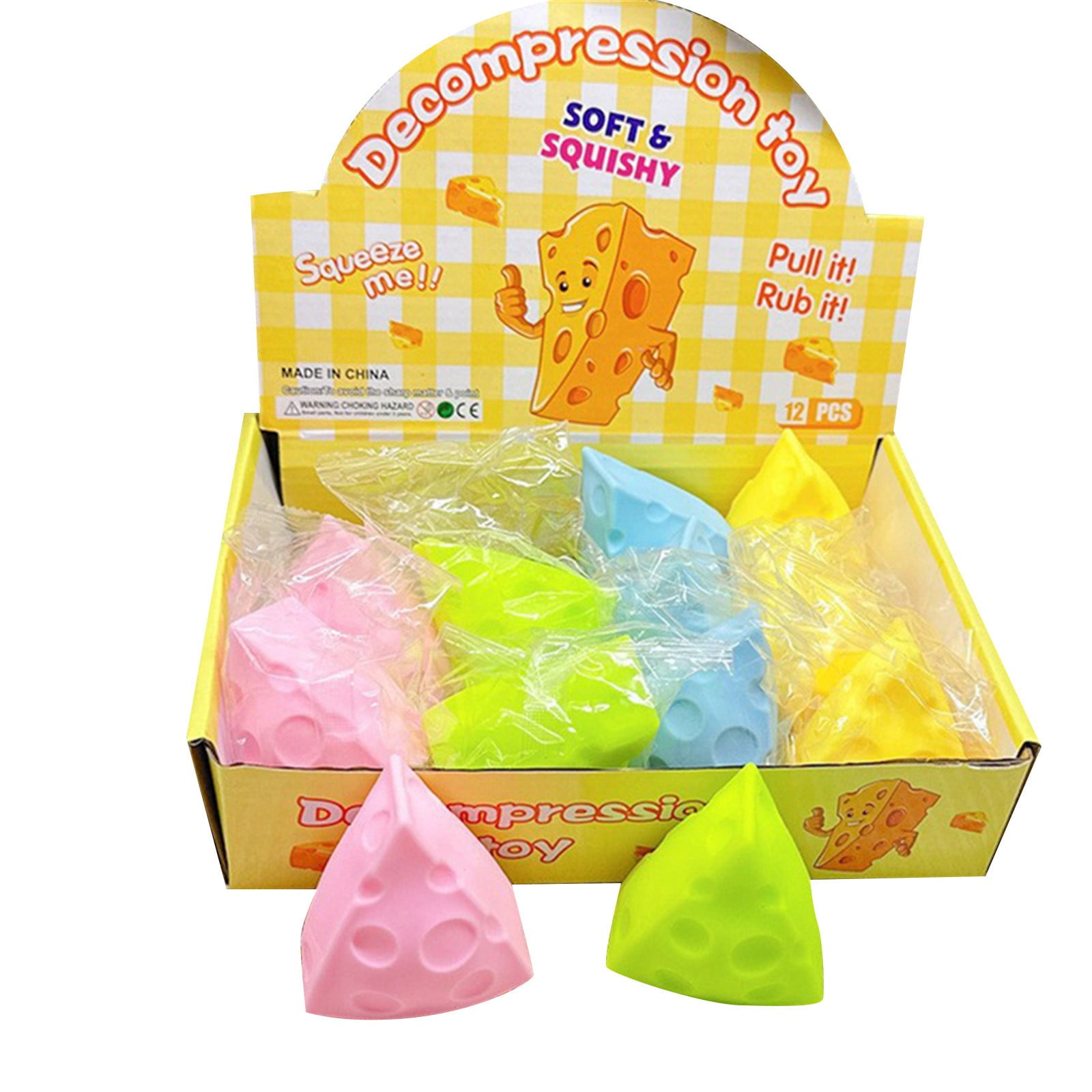 Cheese Cheese Slow Pinch Pressure Exhaust Toy Slow Rise Simulate Cheese ...