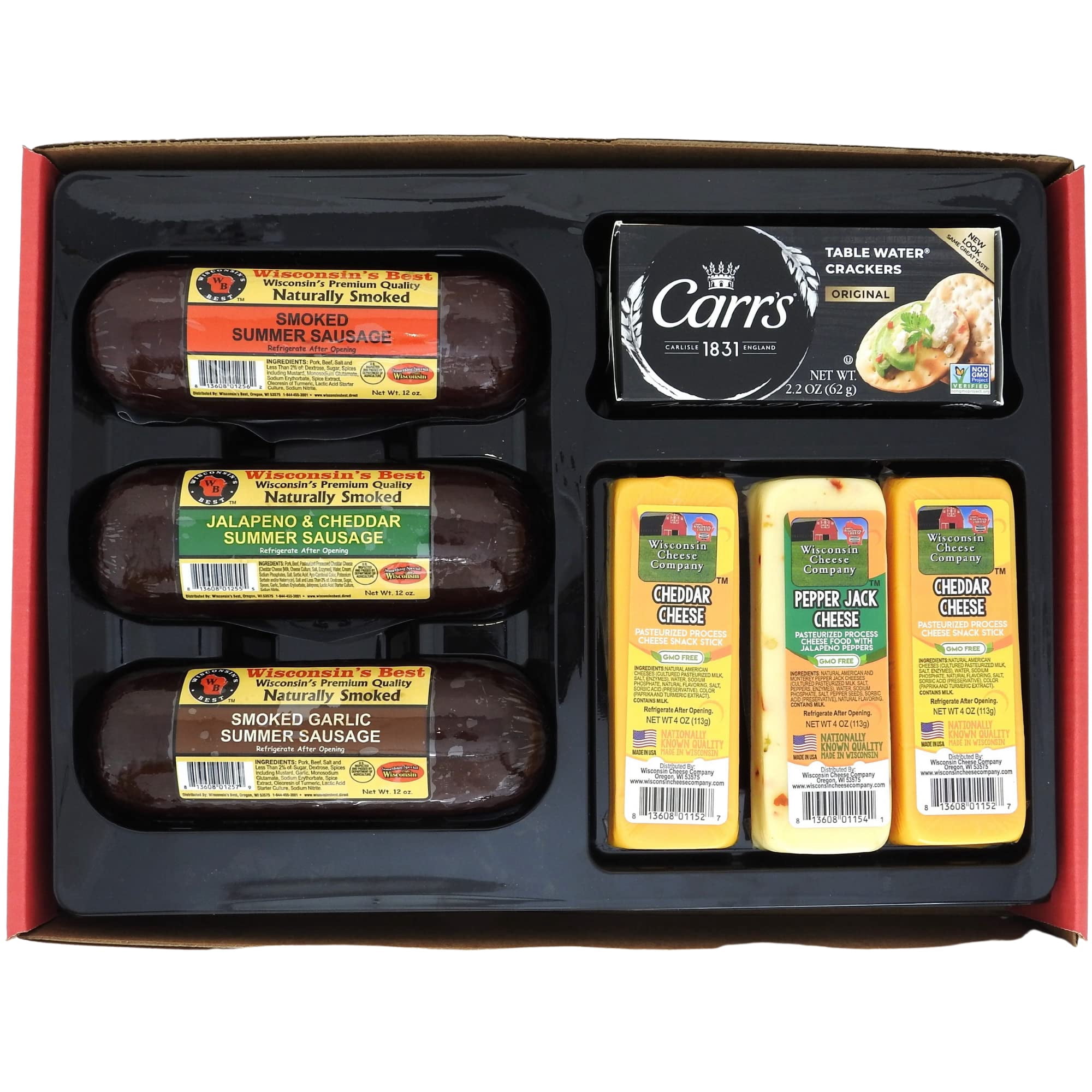 Cheese Company - Deluxe Cheese SMR& Sausage Gift Cheese, Cracker ...