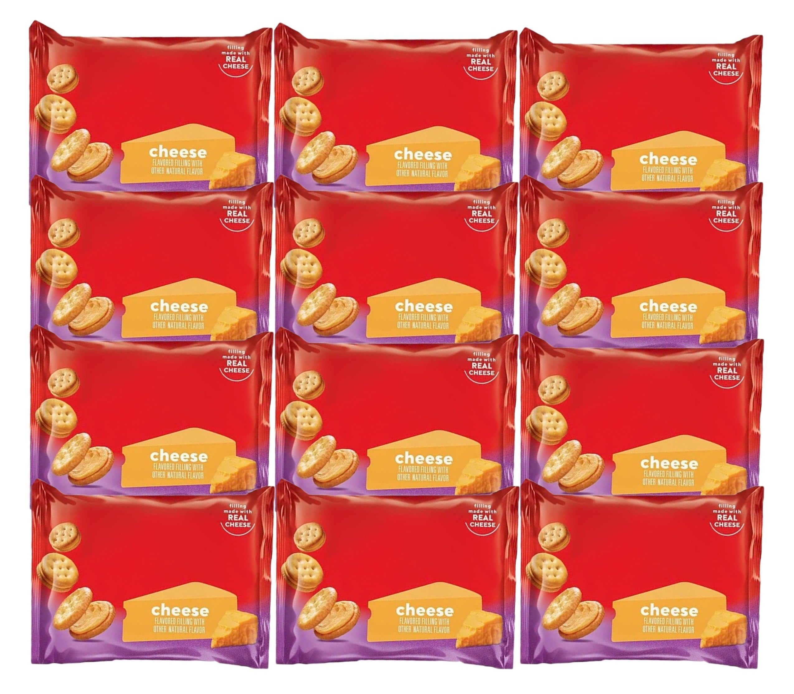 Cheese Cracker Sandwiches | KEF16 Bite Size Snacks | (1 oz. - 12 Count ...