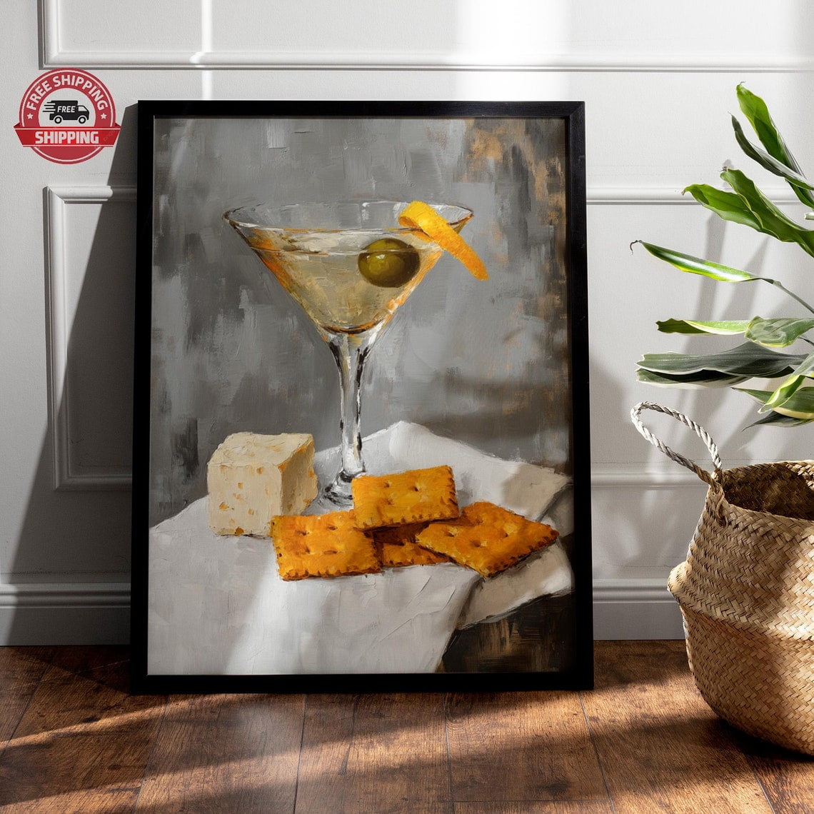 Cheese Crackers Quirky Bar Decor, Unframed Canvas - Walmart.com