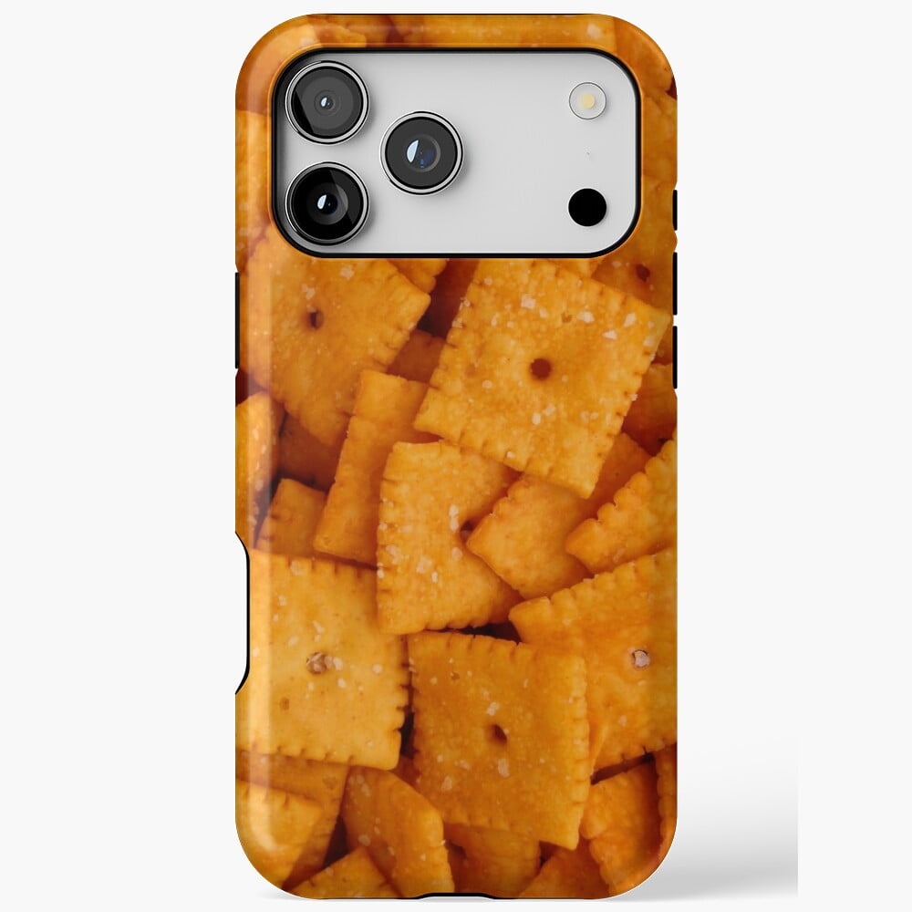 Cheese Crackers Snack Parody Art Phone Case Compatible iPhone 17 ...