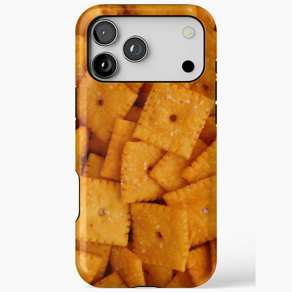 Cheese Crackers Snack Parody Art Phone Case Compatible iPhone 17 ...