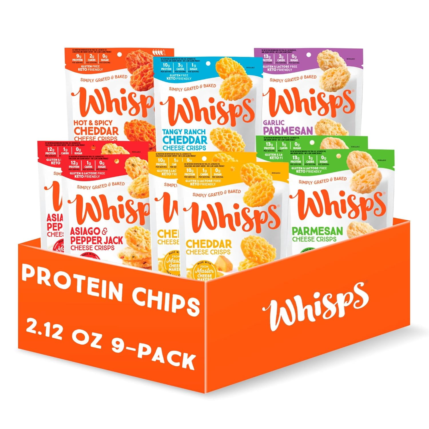 Cheese Crisps Variety Pack | Protein Chips | Healthy Snacks | Protein ...