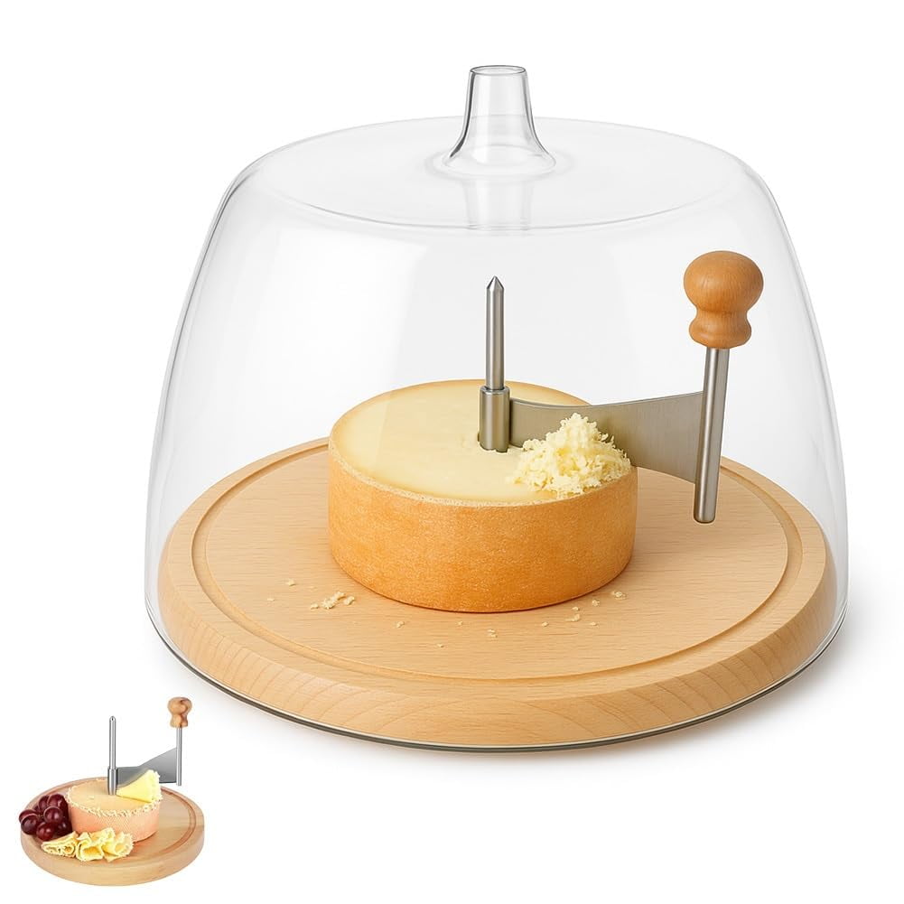 Cheese Curler Flower Maker Wheel Slicer with Lid - Stainless Steel ...