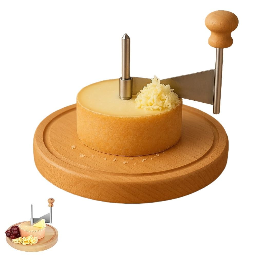 Cheese Curler Flower Maker Wheel Slicer with Lid - Stainless Steel ...