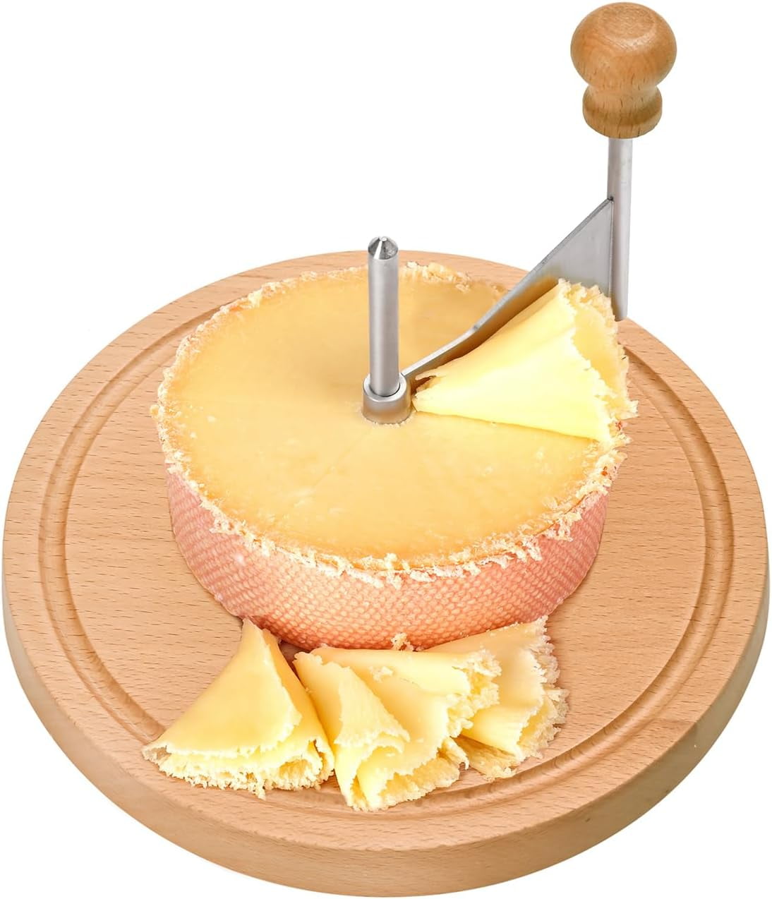 Cheese Curler Flower Maker Wheel Slicer, Stainless Steel Cheese Shaver ...