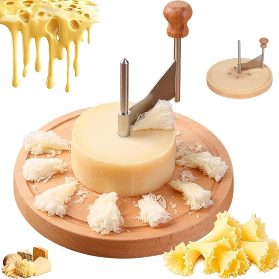 Cheese Curler Wheel, 2026 New Cheese Shaver, Stainless Steel Flower ...