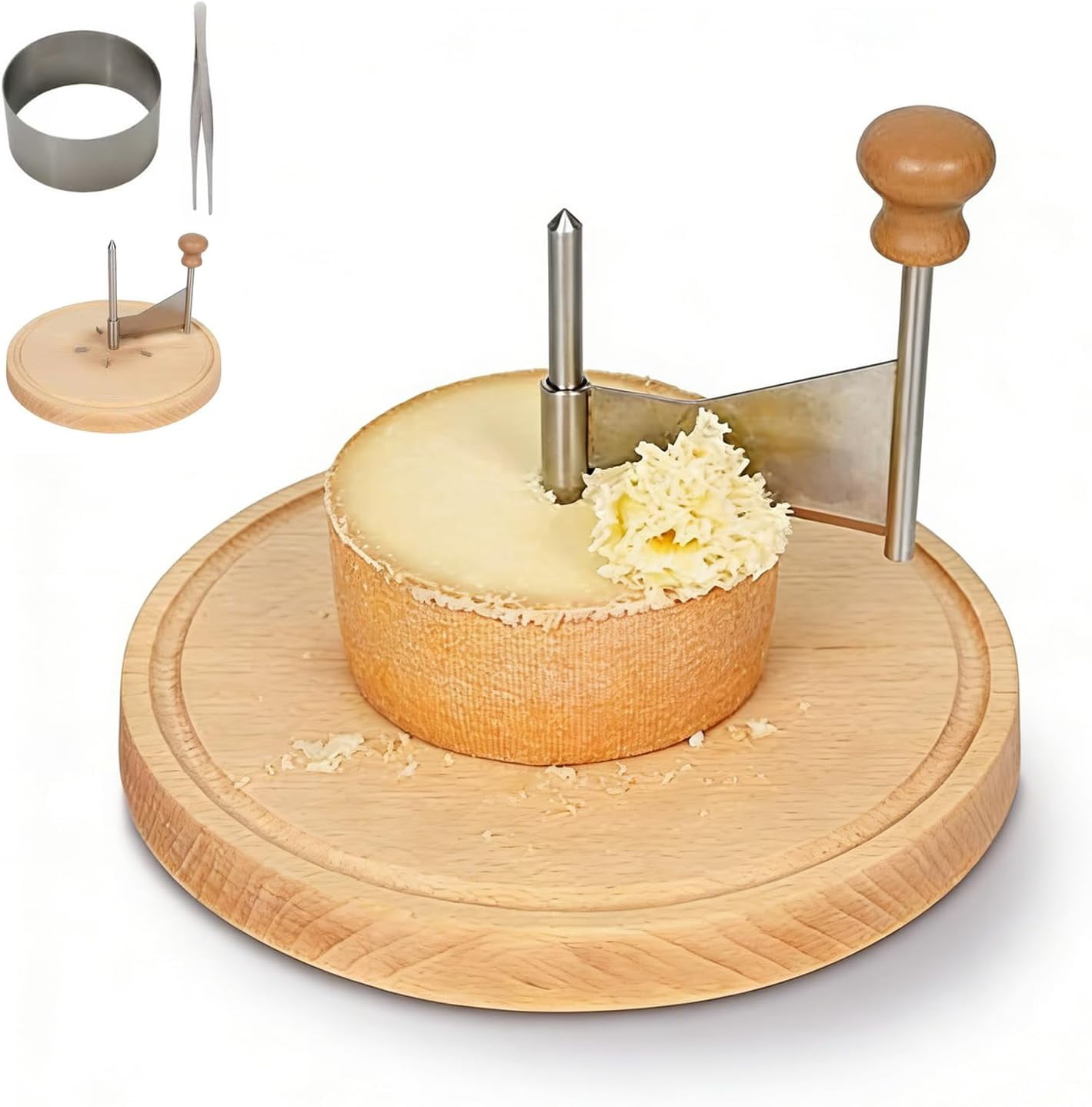 Cheese Curler Wheel for Cheese Flowers, Swiss Style Stainless Steel ...